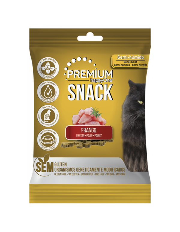 Snack Gato Frango 50Gr - HappyOne Premium - Alverca Zoo - Loja Online